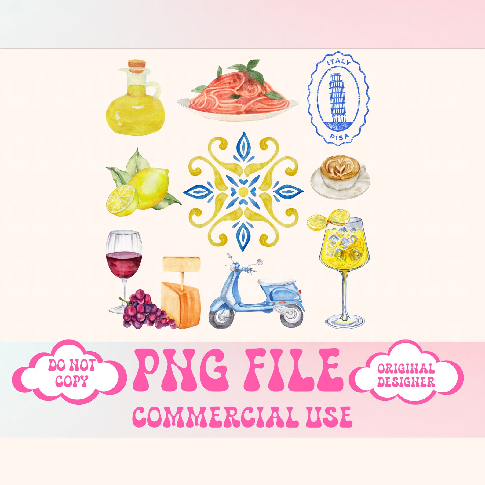 Italy Png,amalfi Coast Social Club Png Capri Italy Png,lemon Png,cherry ...