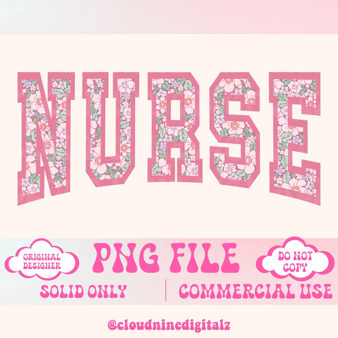Nurse Png Spring Png, Nurse Spring Png,healthcare Worker Png,floral ...