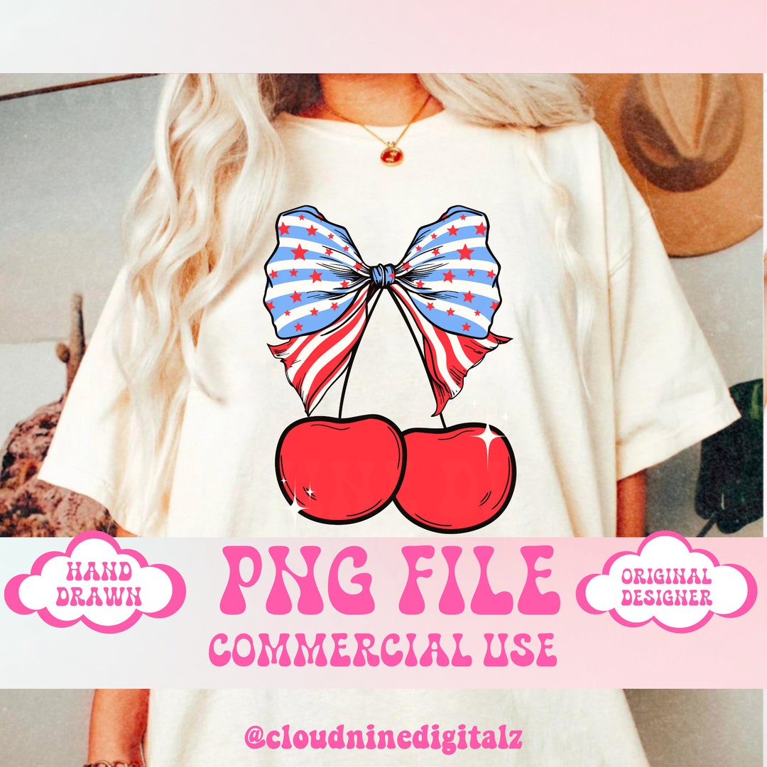 Coquette 4th of July Png,cherry Png,america Png,american Girly Png ...