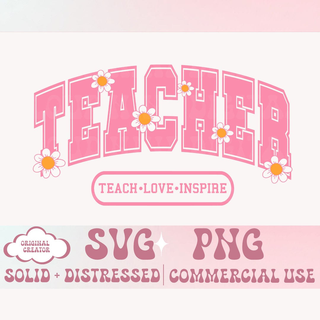 Teacher Svg,trendy Teacher Svg,teacher Png,teacher Life Png,back to ...