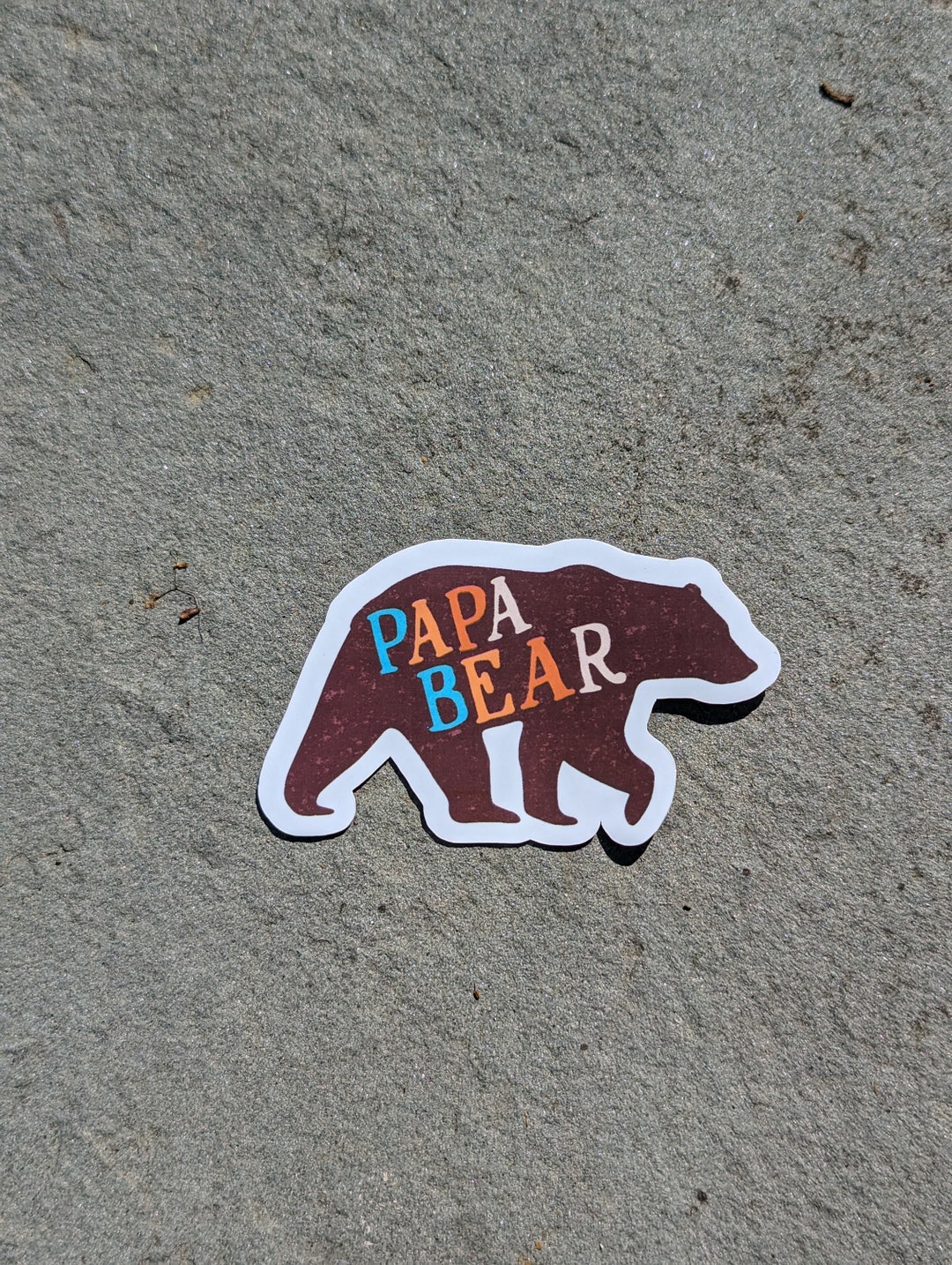 Papa Bear Waterproof Sticker - Etsy