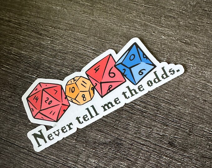 Stranger Things Never Tell Me the Odds. || Sticker - Etsy