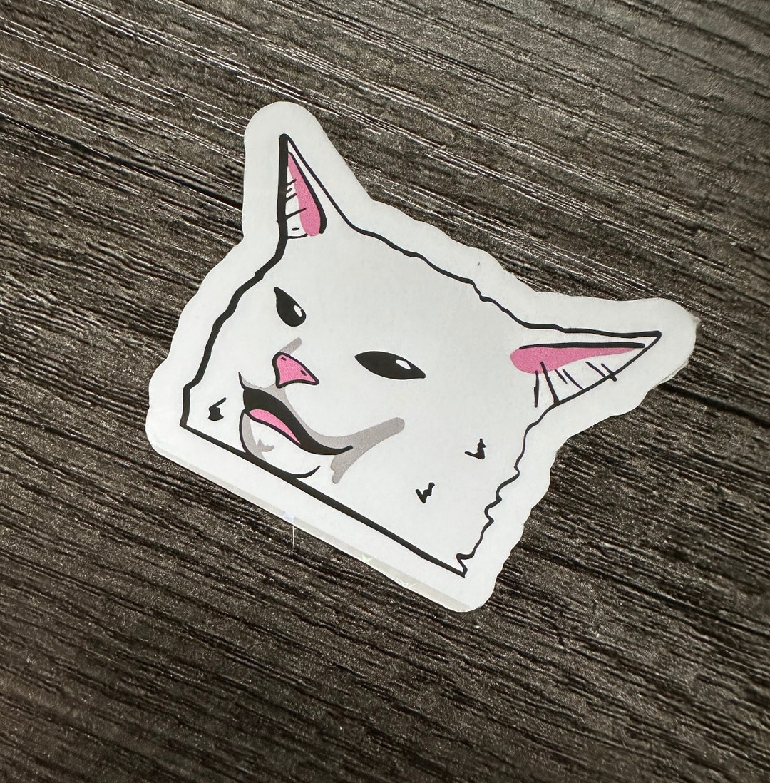 Meme Cat Smudge || Sticker - Etsy