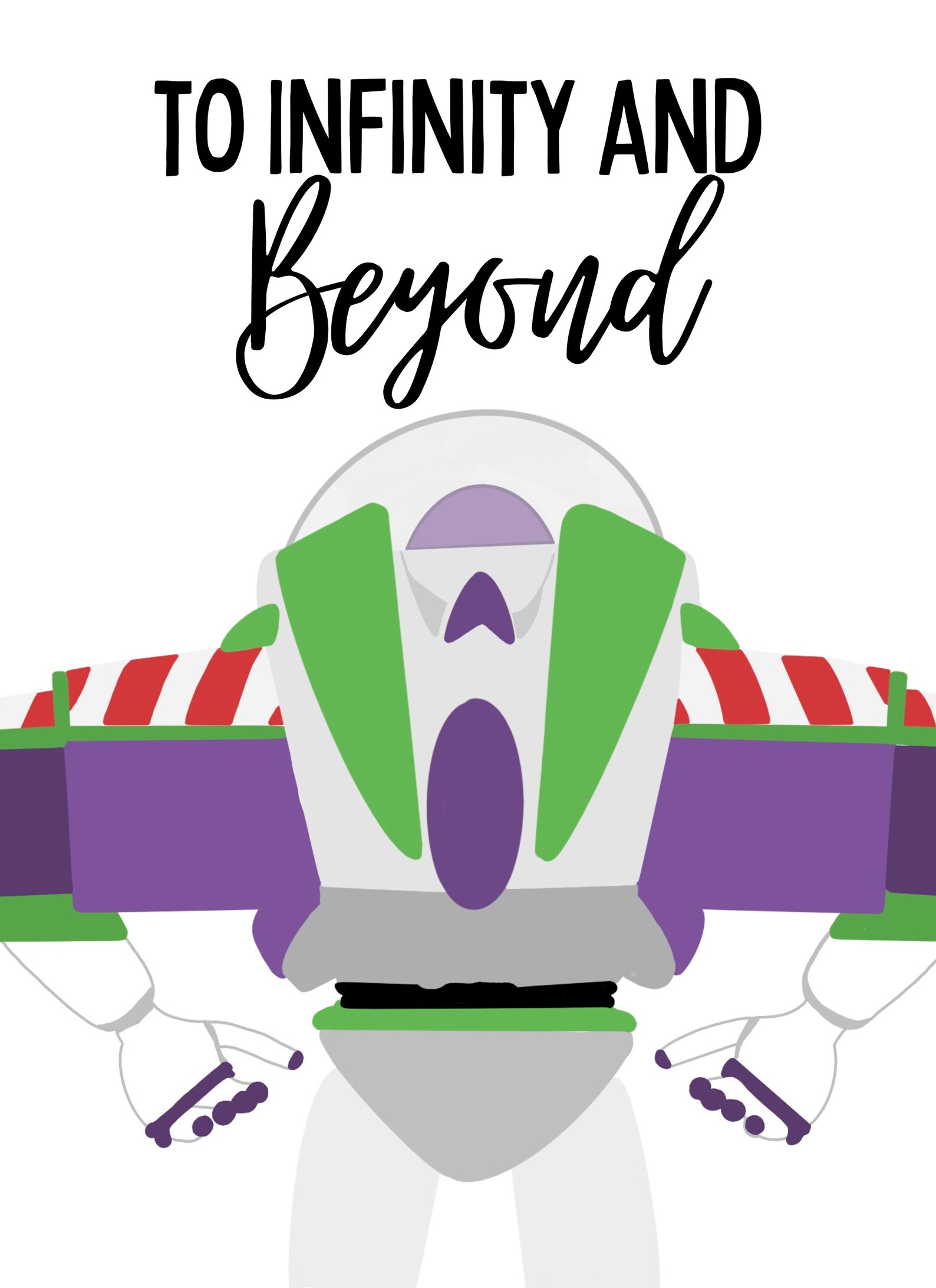 Reach for the Stars, to Infinity and Beyond, Kids Room Art Print, Toy ...