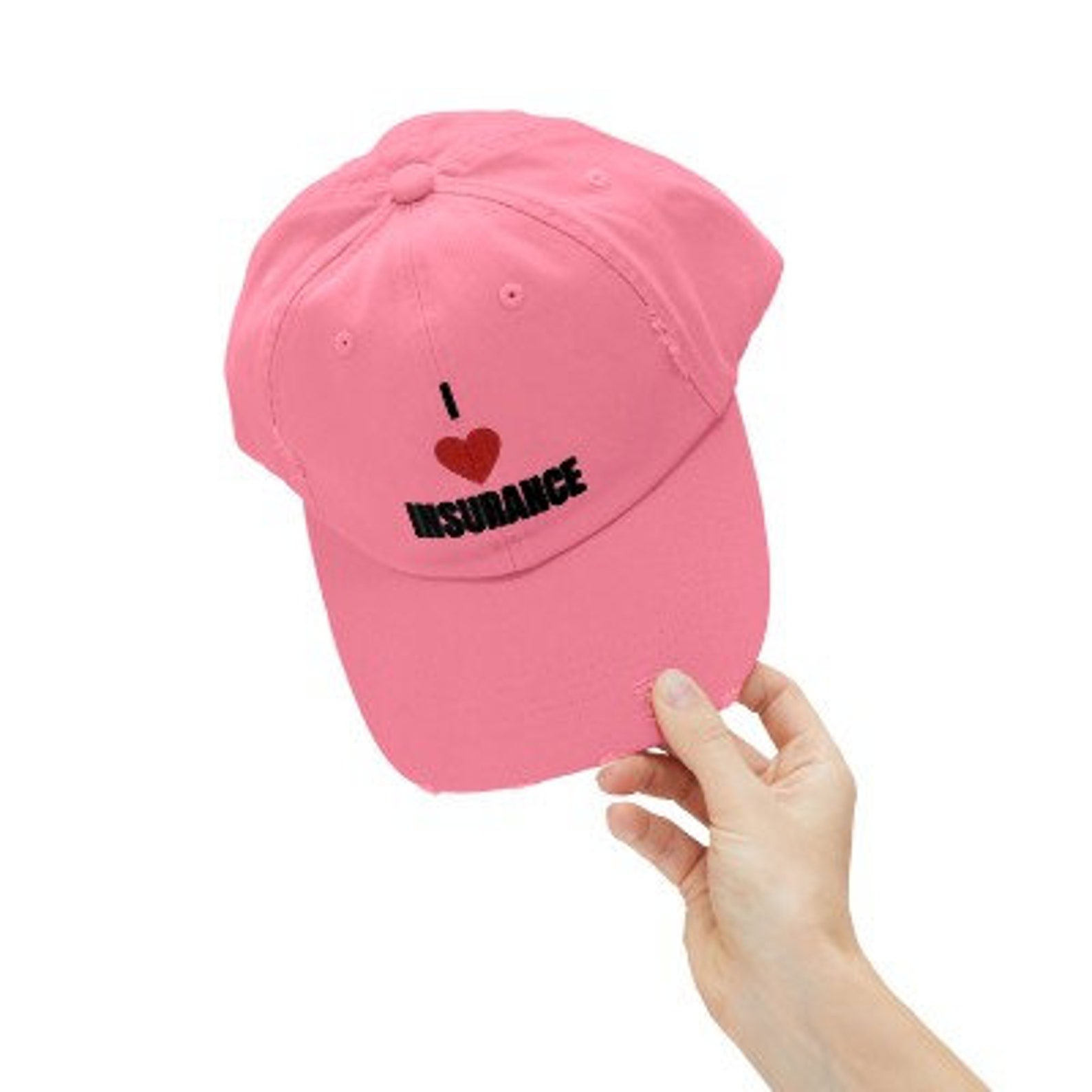 I Love Insurance Unisex Distressed Cap - Etsy