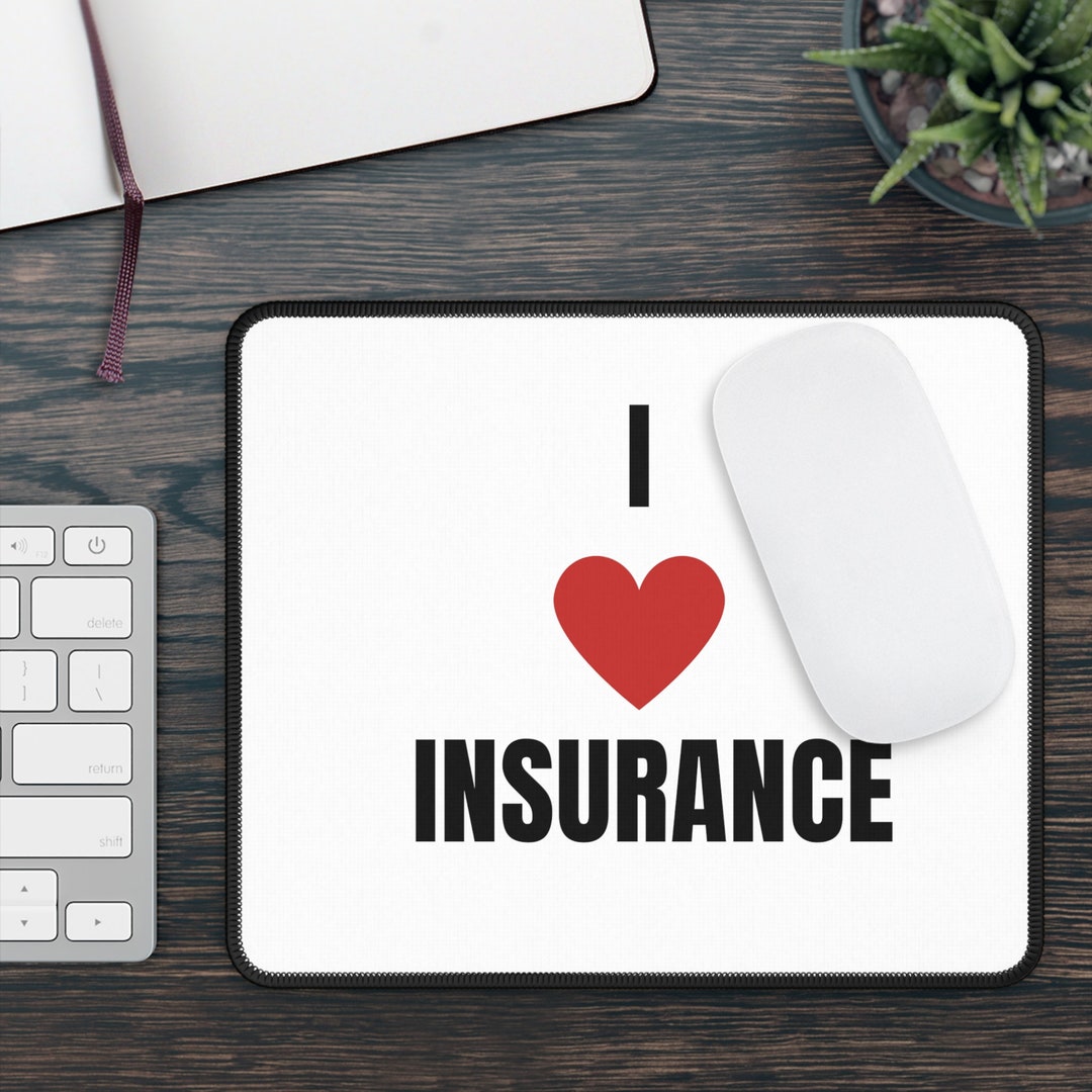 I Love Insurance Heavy Duty Office PC Mouse Pad - Etsy
