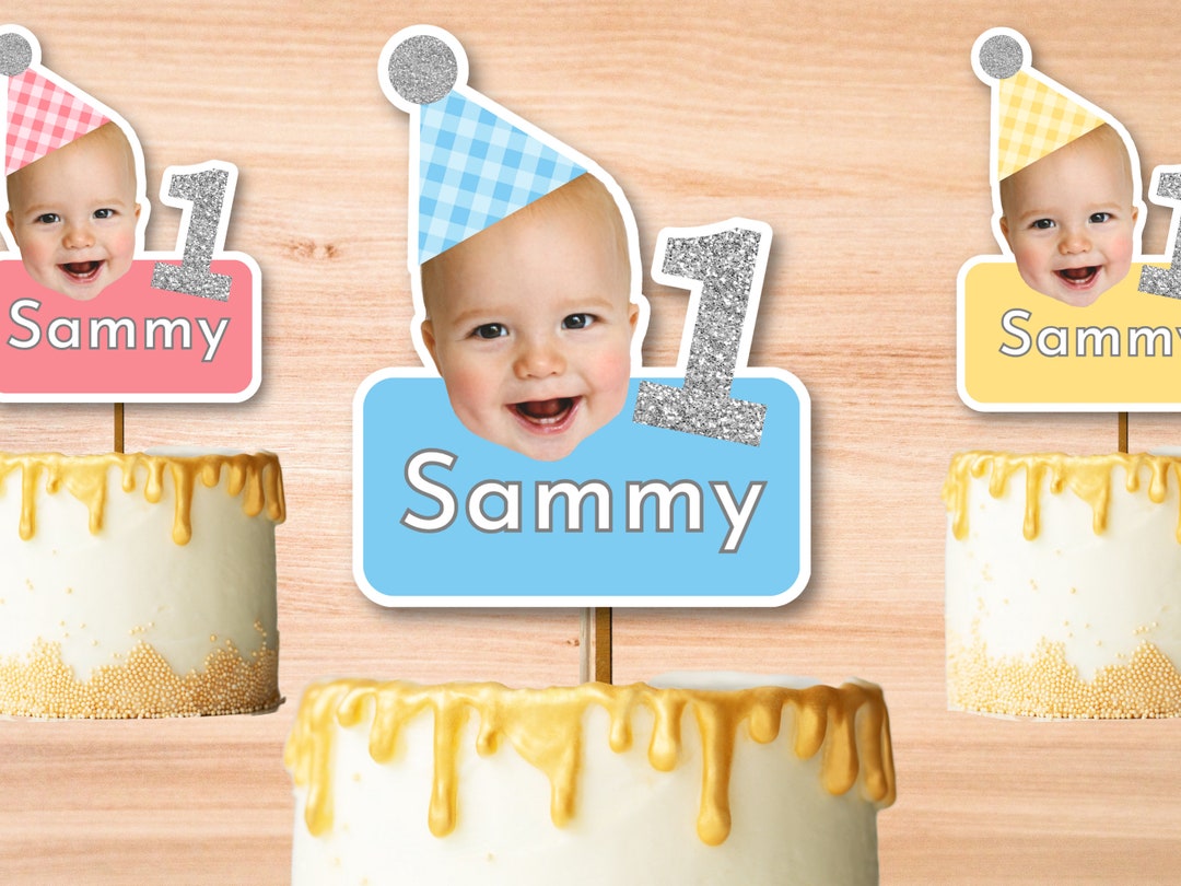 Custom Cake Topper, Face Cake Topper, Face, Name and Number Cake Topper ...