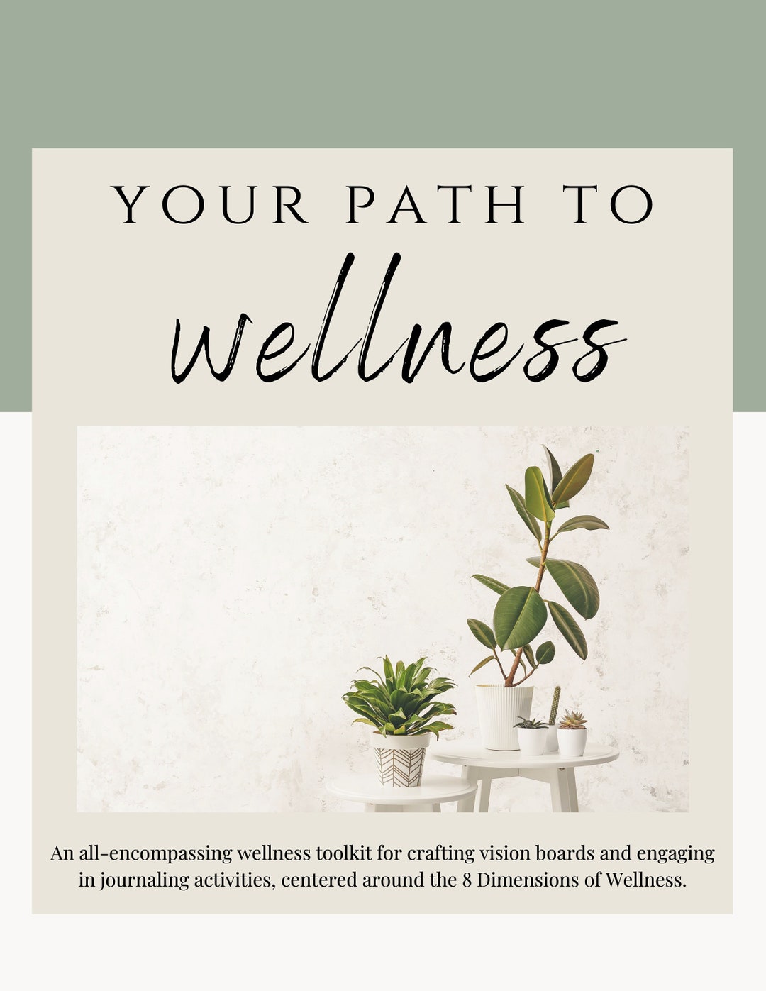 Digital Vision Board & Wellness Planner Bundle - Etsy
