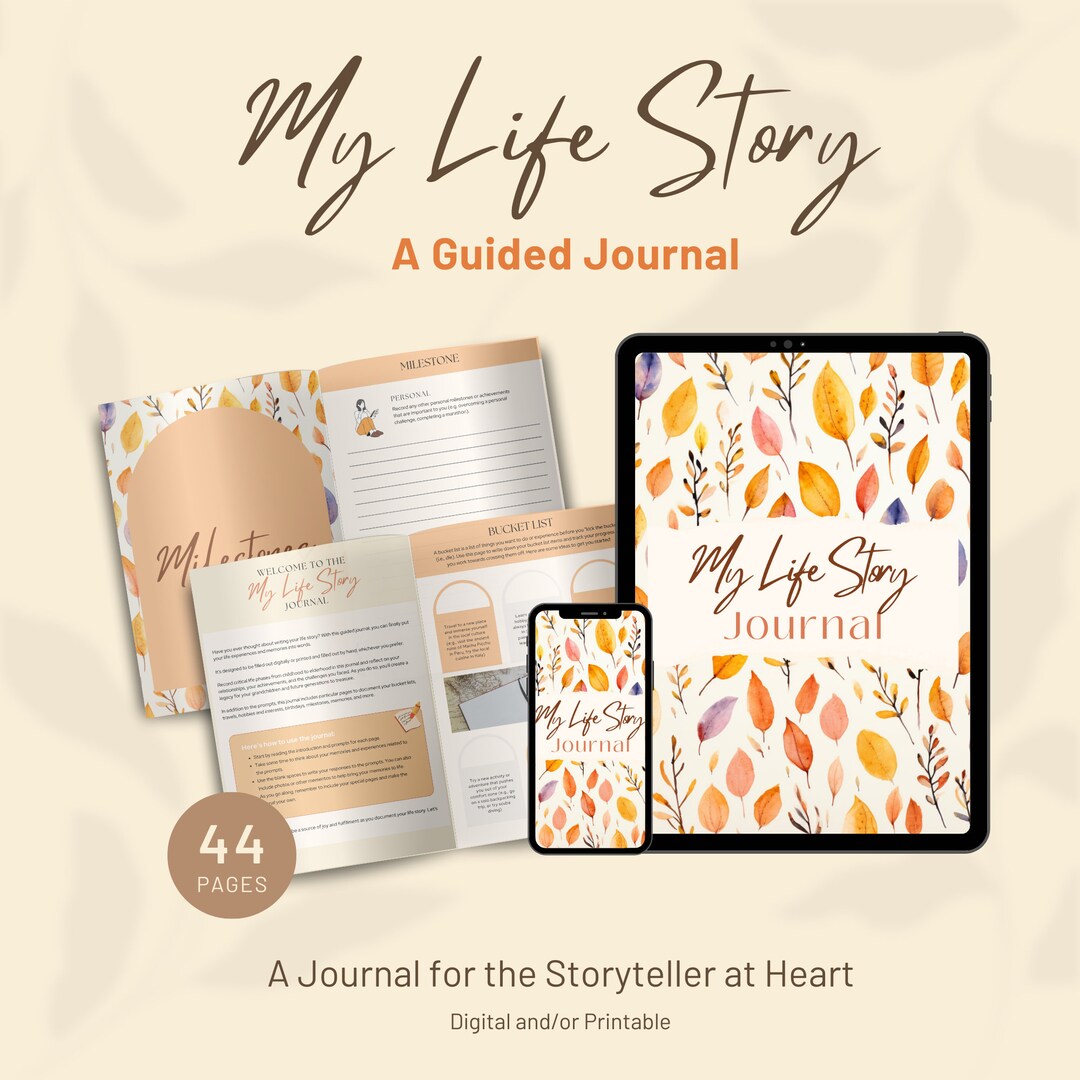Life Story Journal Memory Journal Legacy Journal Printable Journal My ...