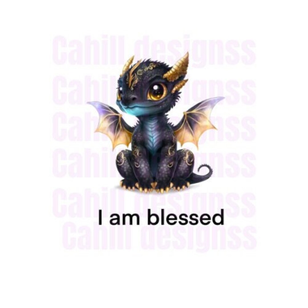 Blessed Dragon Png - Etsy