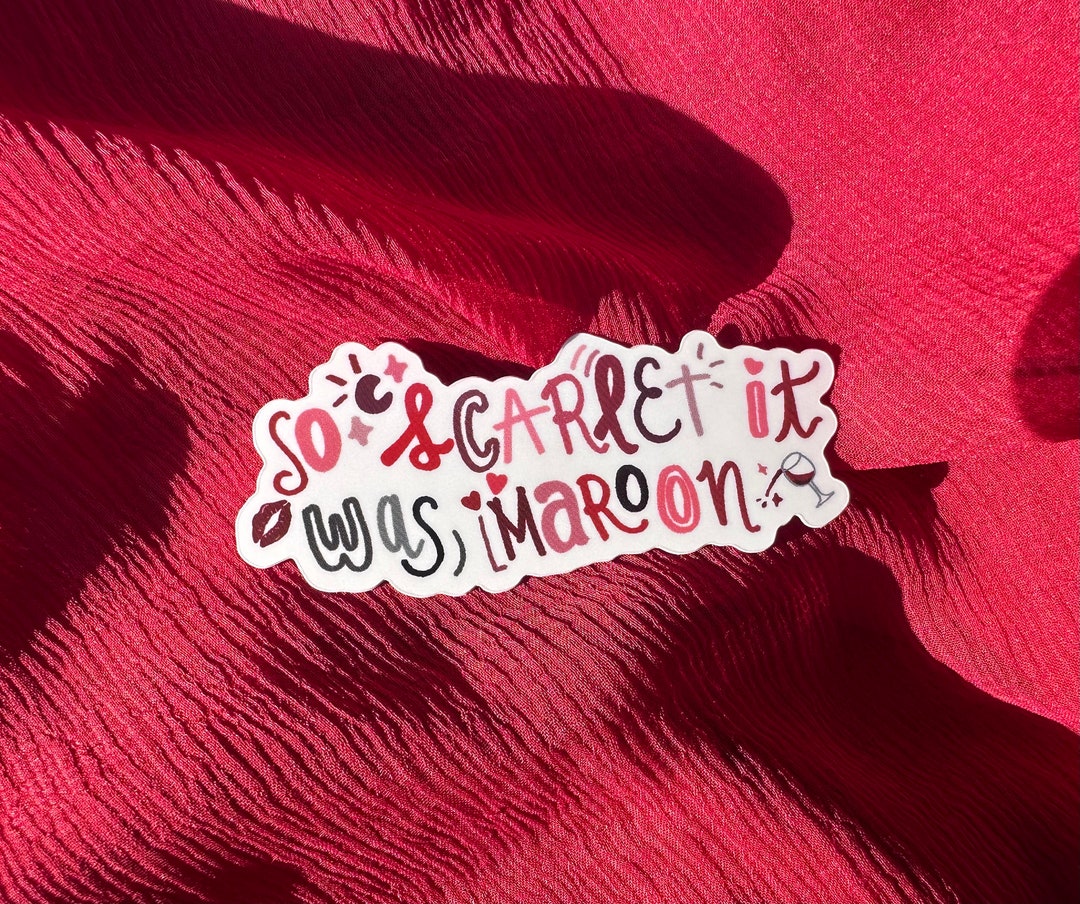 Maroon Sticker - Etsy