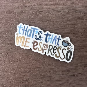 Espresso Sticker - Etsy