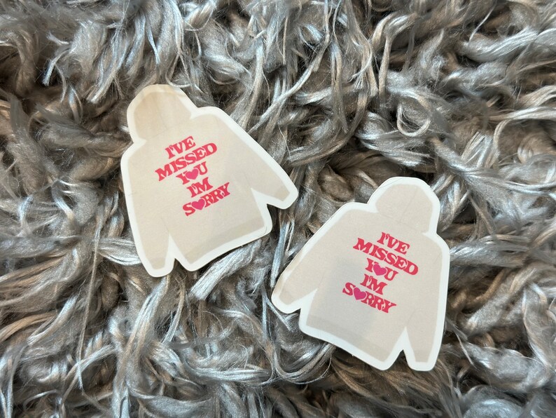 I Miss You Im Sorry Hoodie Sticker - Etsy