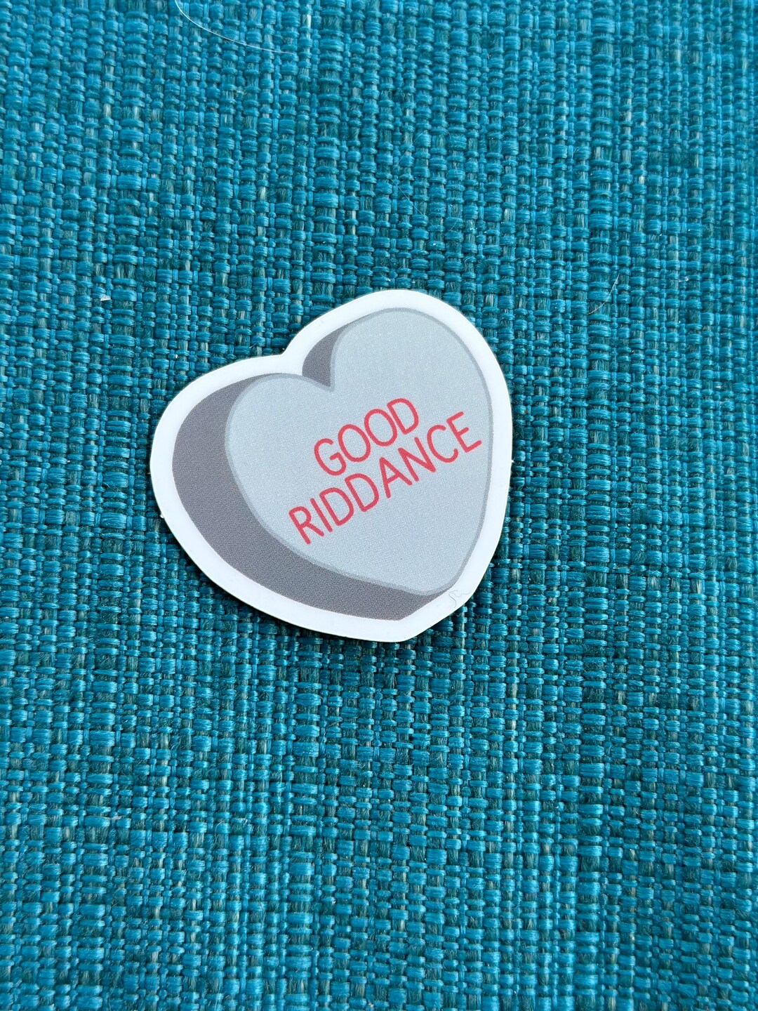 Good Riddance Candy Heart Sticker - Etsy