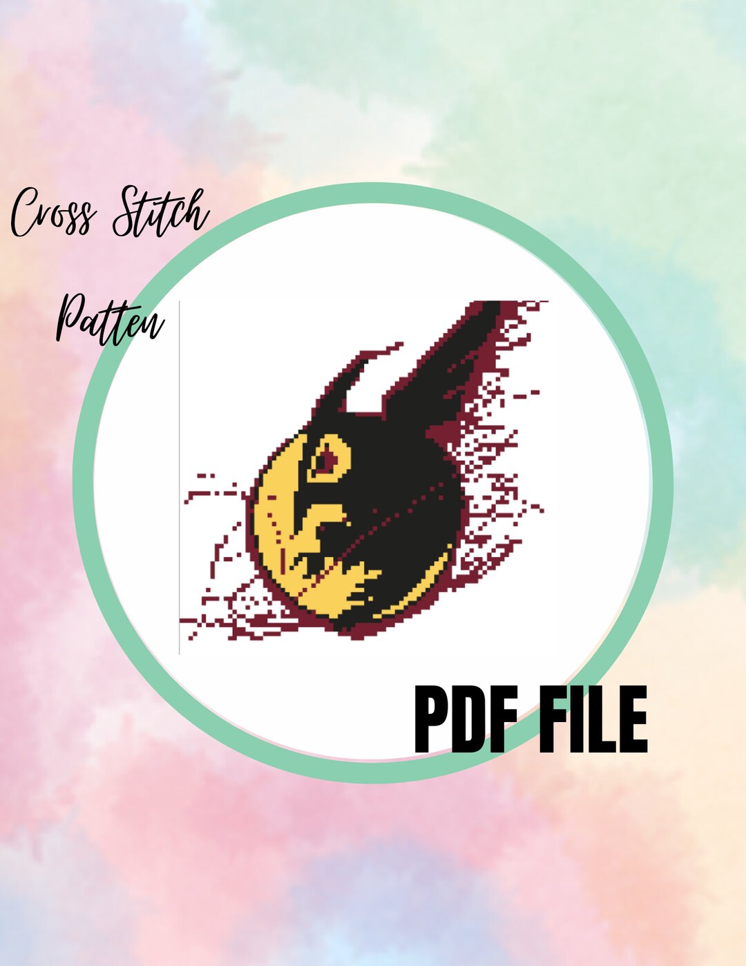 Anime Cross Stitch Pattern | Downloadable PDF | Instant Download - Etsy