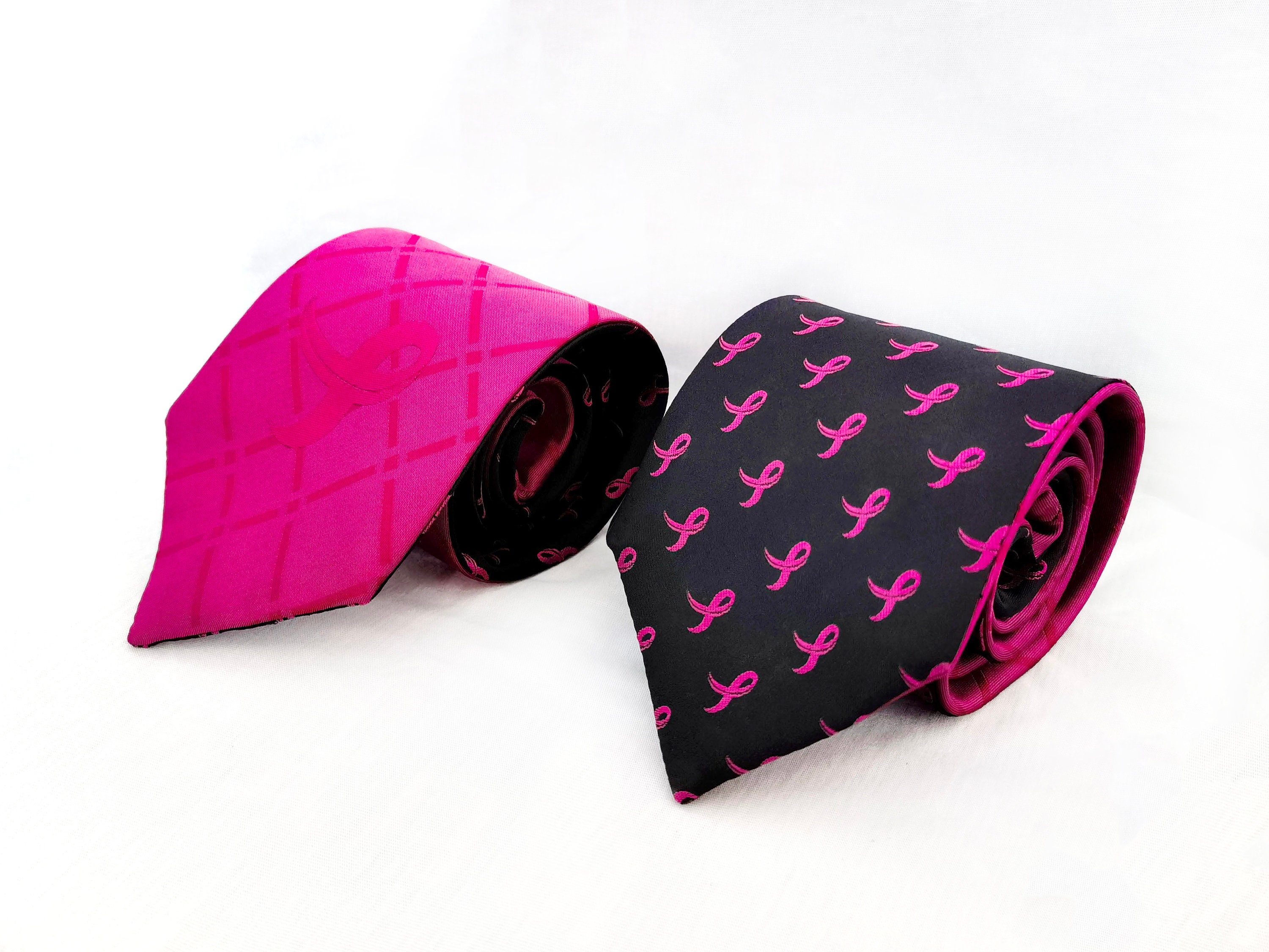 Breast Cancer Awareness Reversible Necktie - Etsy