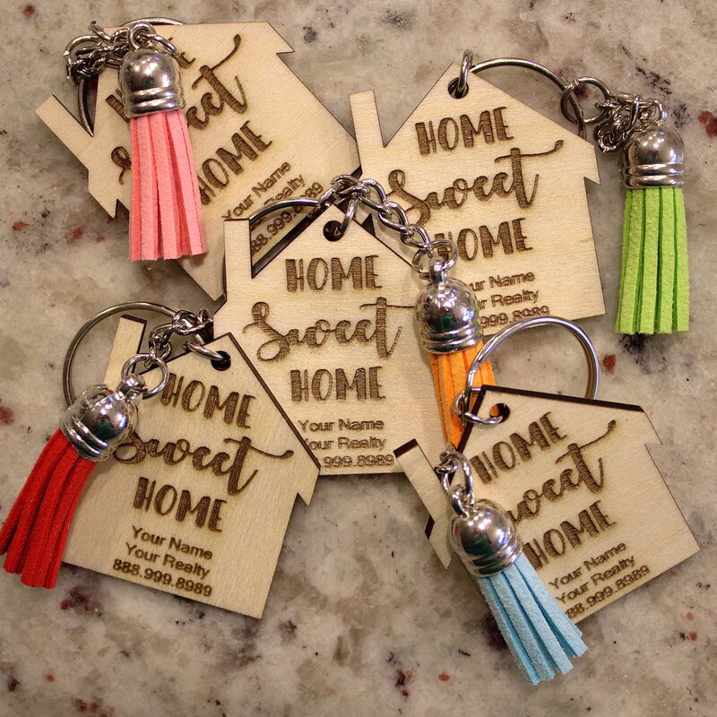 Realtor Keychain - Etsy