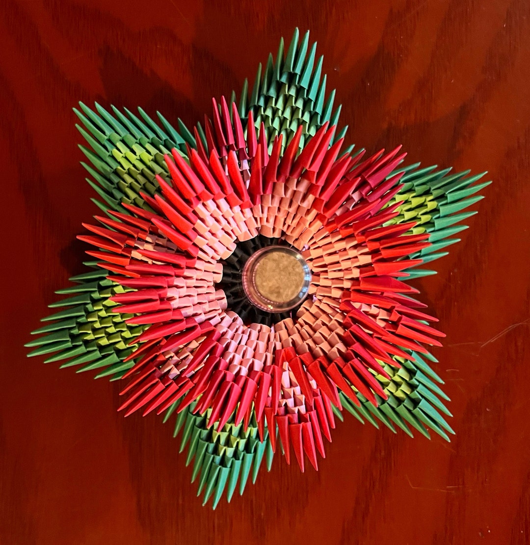 3D Origami Flower Reed Oil Defuser - Hand Made. Unique Great Present ...