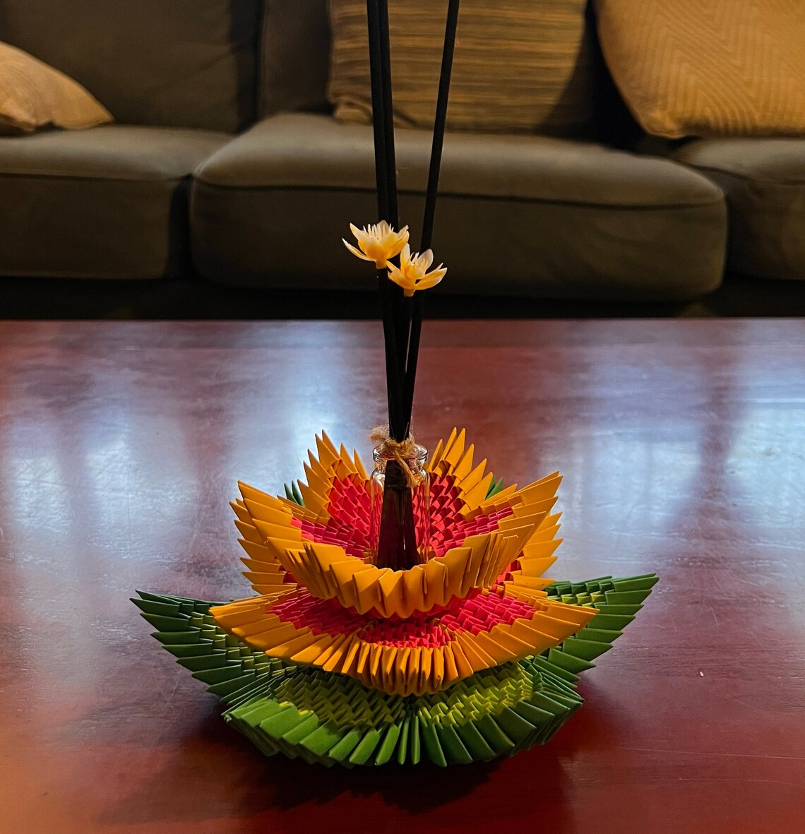 3D Origami Flower Reed Oil Defuser - Hand Made. Unique Present for ...