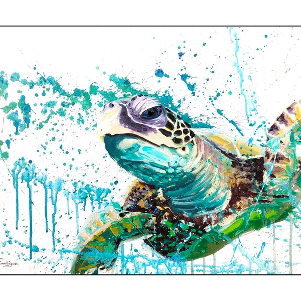 Sea Turtle Print - Etsy