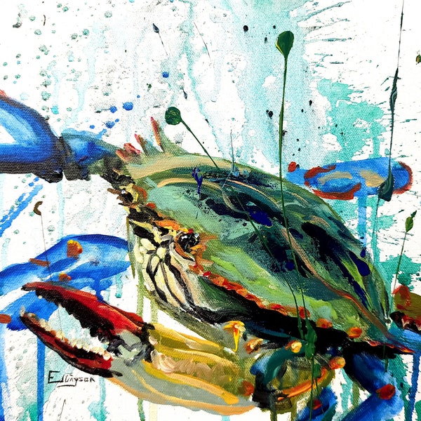 Crab Paintings - Etsy