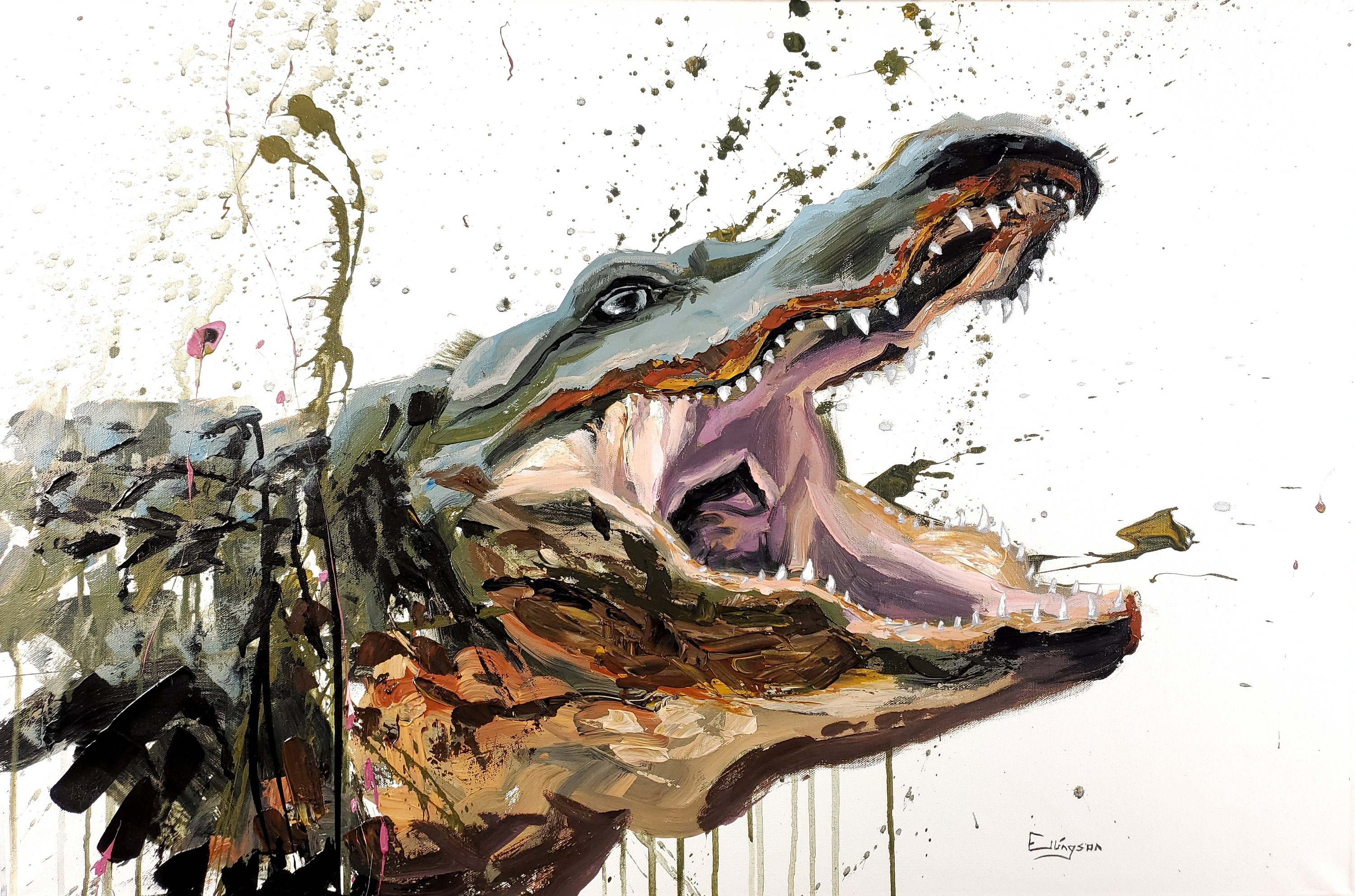 Alligator Painting