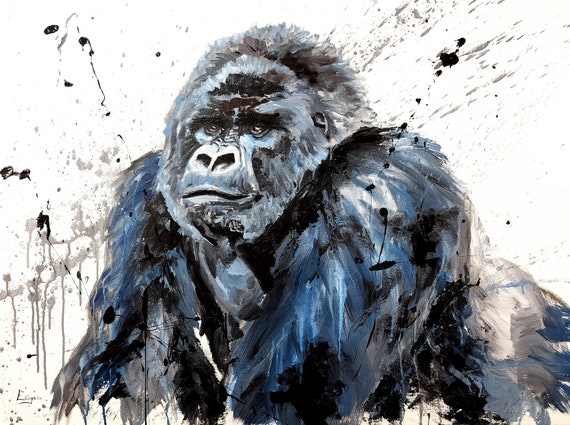 Silverback Gorilla Art