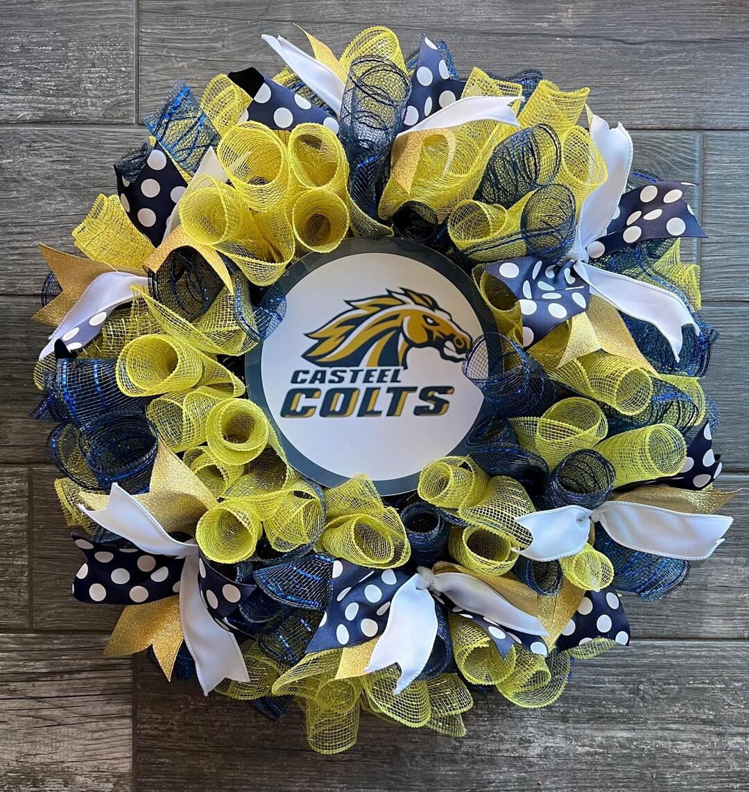Custom School/team Spirit Wreaths - Etsy