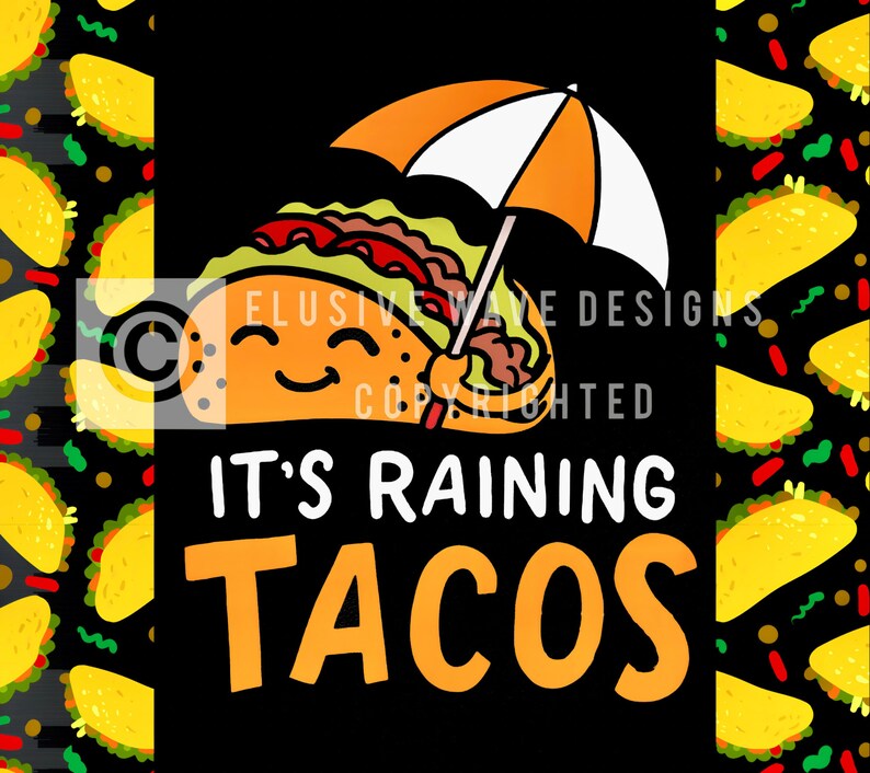 2 It's Raining Tacos Designs - Etsy