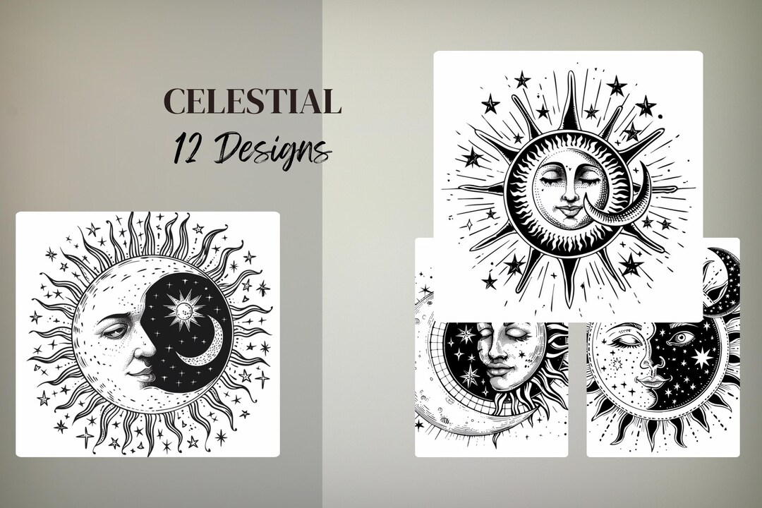 12 Celestial Designs - Etsy