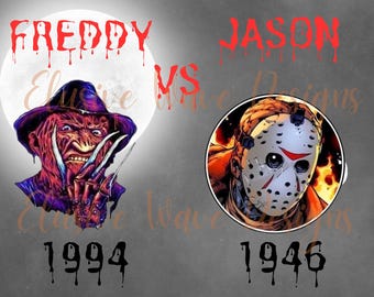 Freddy VS Jason PNG, Freddy VS Jason Digital File without Words - Etsy