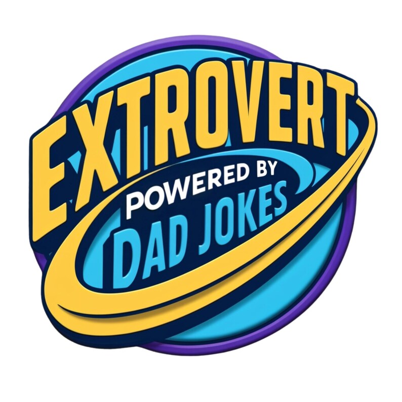Extrovert Powered by Dad Jokes Swirl Digital Art Download PNG PDF ...