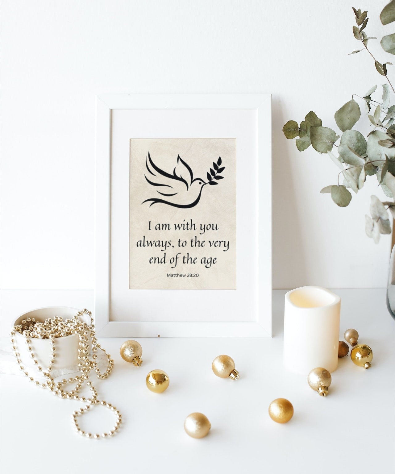 Christian Line Art Printable Bible Verse Wall Art Scripture Poster ...