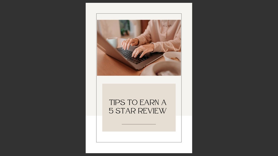 How to Earn a 5 Star Review! - Etsy