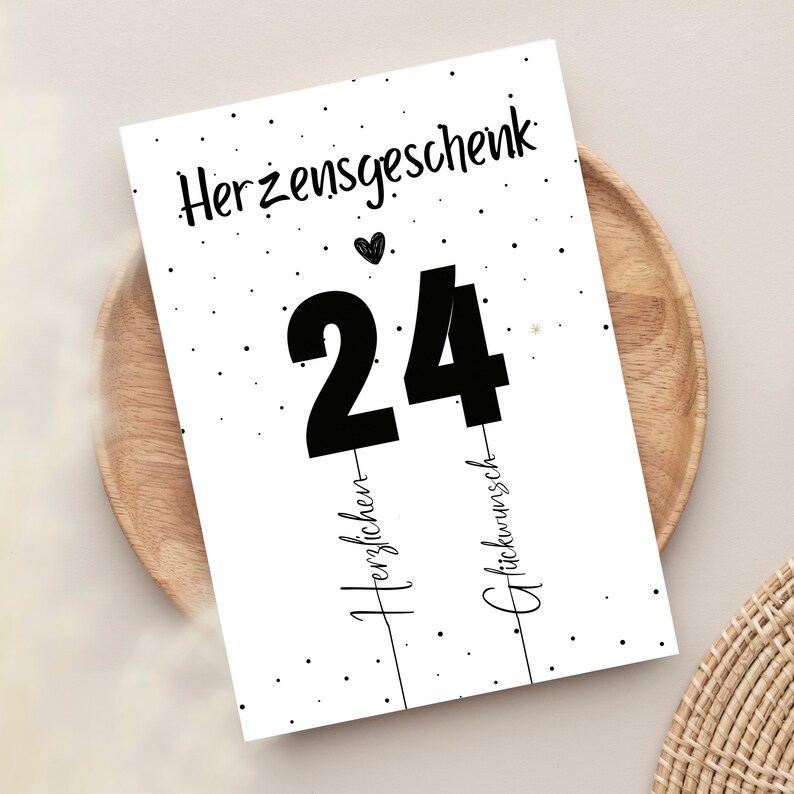 24th Birthday | Money Gift to Stick on Yourself Heartfelt Gift With ...