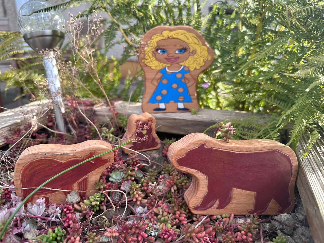 Goldilocks and the Three Bears Small World Wooden Role Play/ Story ...