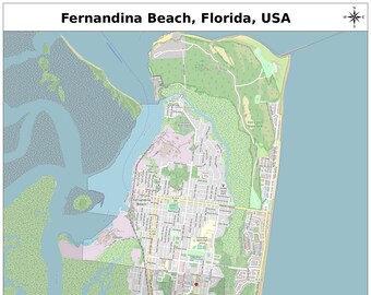 Stuart, Florida Map With STREET LABELS, Digital Print Poster, Printable ...