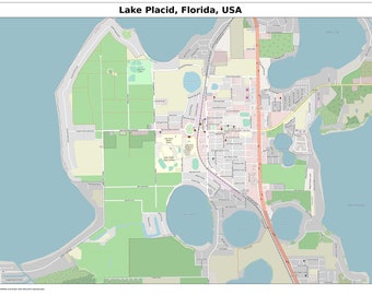 Stuart, Florida Map With STREET LABELS, Digital Print Poster, Printable ...