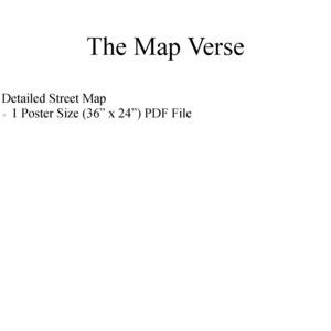 Destin, Florida Map With STREET LABELS, Digital Print Poster, Printable ...