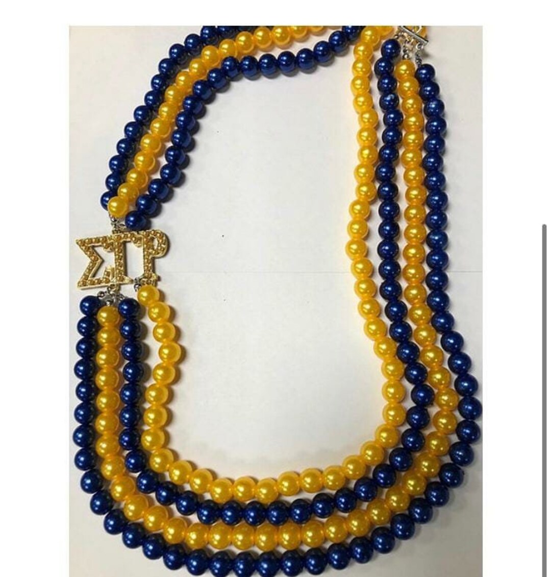 Sigma Gamma Rho Pearl Necklace - Etsy