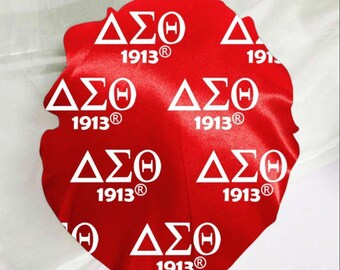 Delta Sigma Theta Sleeping Cap/bonnet With Greek Letters and - Etsy