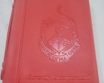 Genuine Leather Delta Sigma Theta Sorority Ritual Cover - Etsy