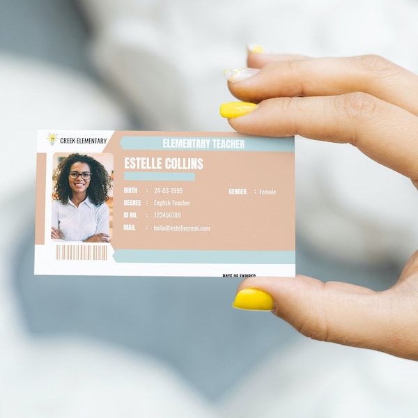 Staff Id for School - Etsy