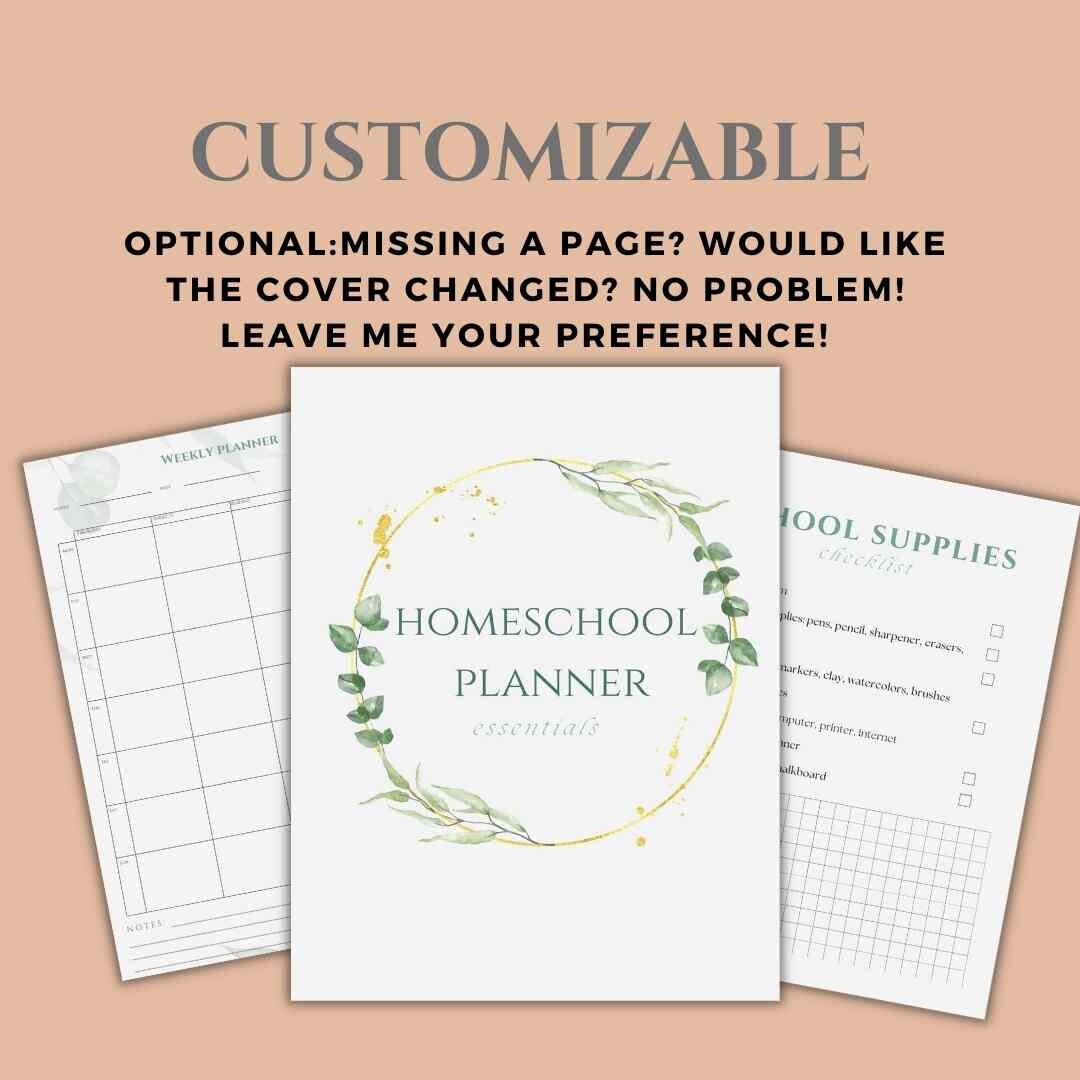 Printable Homeschool Planner Family Moms Agenda Lesson Plan, Project ...