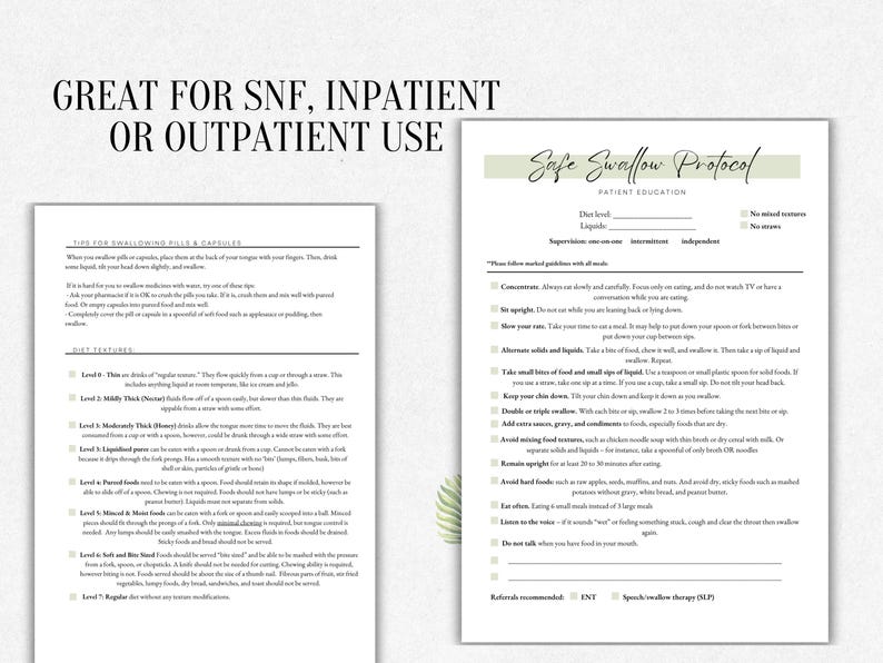 Dysphagia Safe Swallow Strategies: Dementia Caregiver Guide Education ...