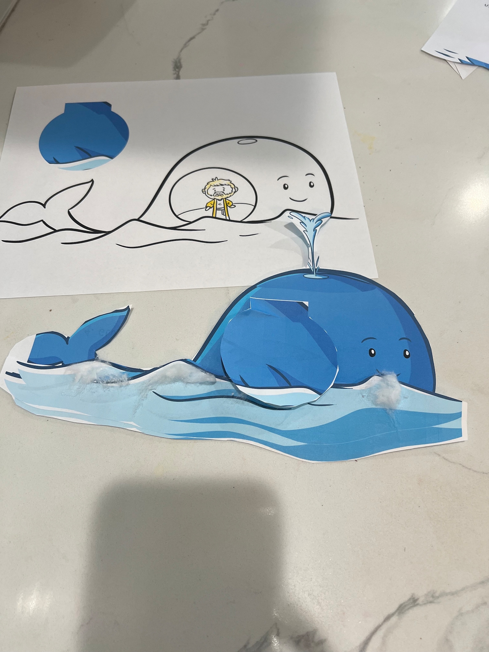 Jonah Bible Story Craft: Sunday School Activity (PDF Download) - Etsy