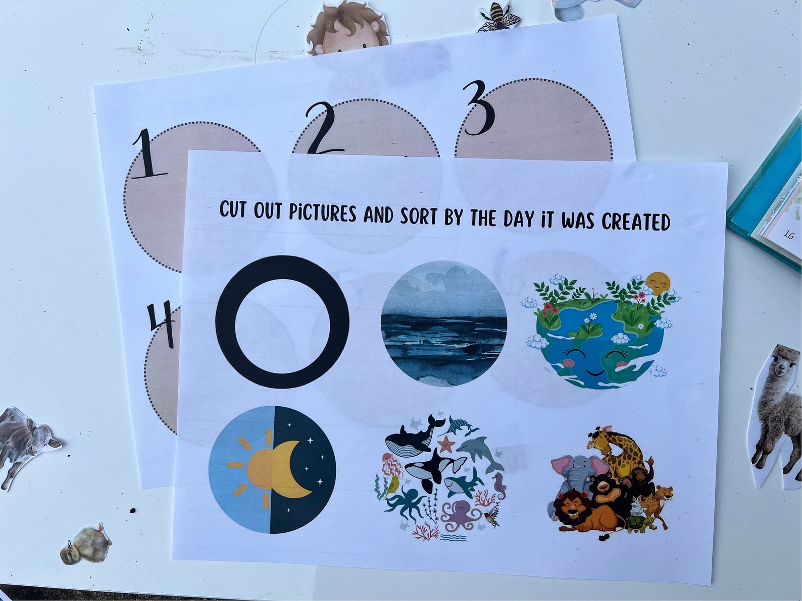 Creation Bible Craft Printable Sunday School Activities Preschool ...