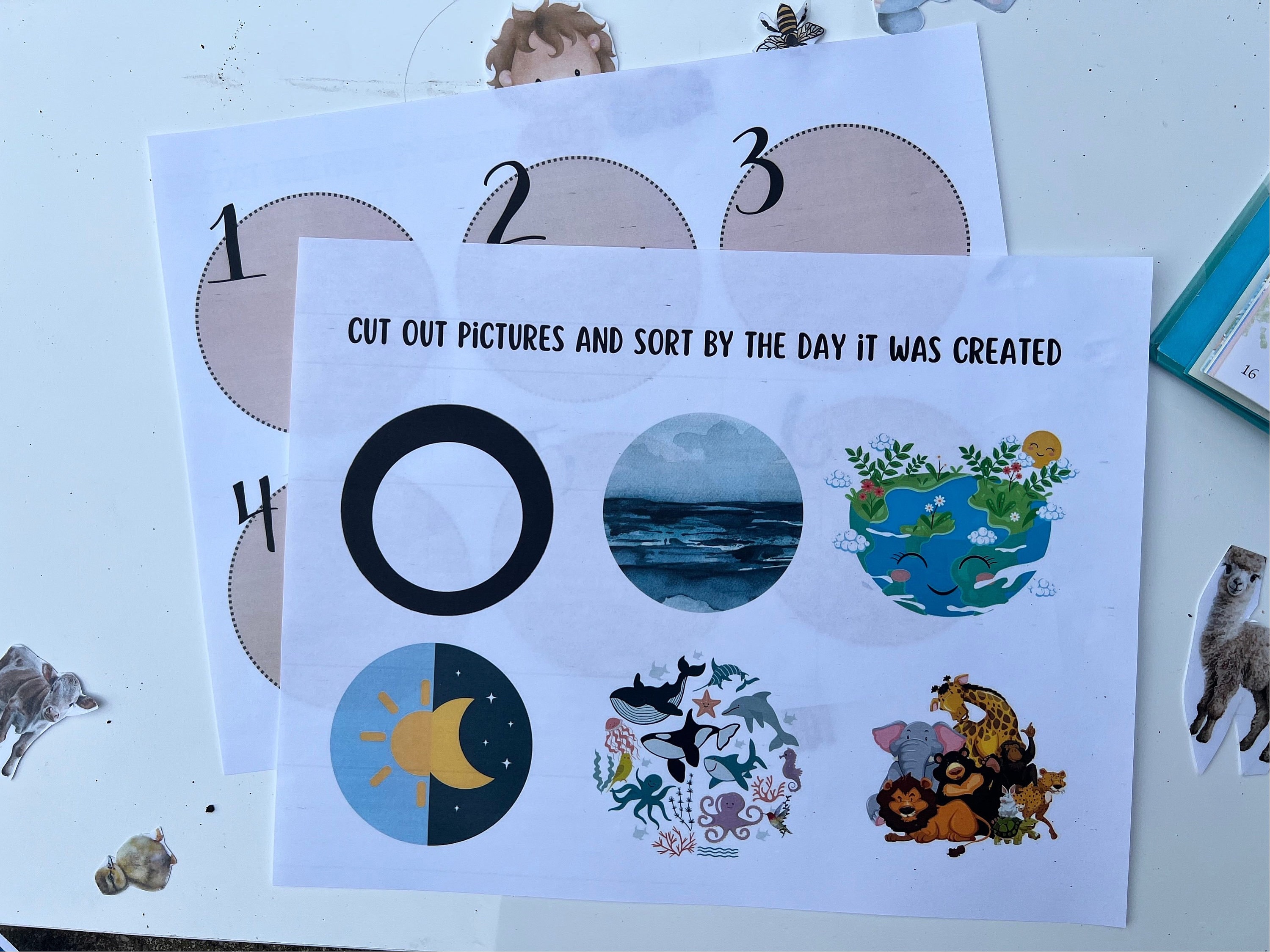 Creation Bible Craft Printable Sunday School Activities Preschool ...