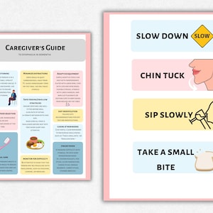 Dysphagia Safe Swallow Strategies: Dementia Caregiver Guide Education ...