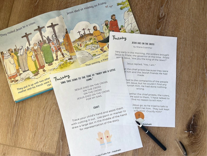 Easter Story Activity Pack for Kids Preschool Printable Unit Study ...